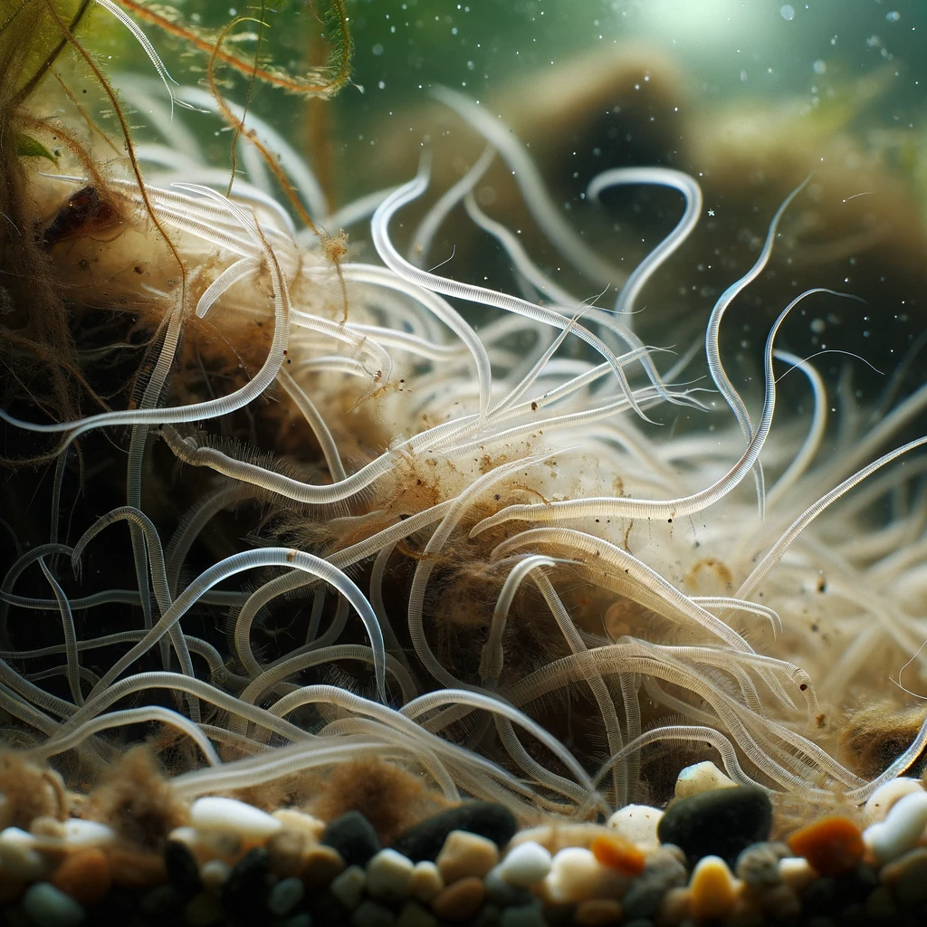 Worms in Aquarium | The Goldfish Tank